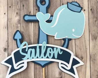 Anchor Cake Topper - Etsy