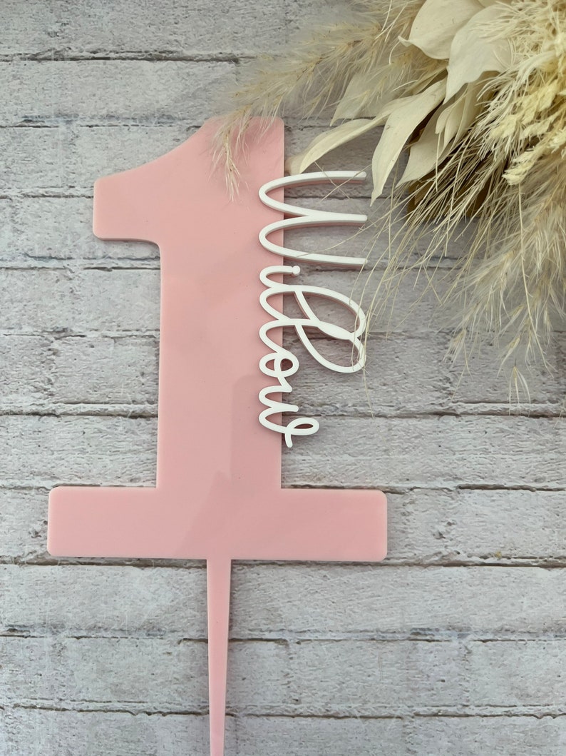 One Cake Topper Girl 1 Cake Topper Girl First Birthday Cake - Etsy