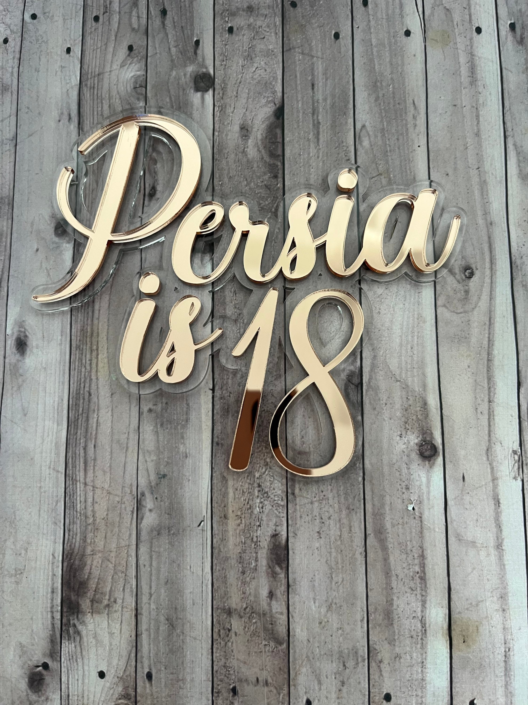 18th Cake Topper 18th Birthday Cake Topper Personalised Cake - Etsy ...