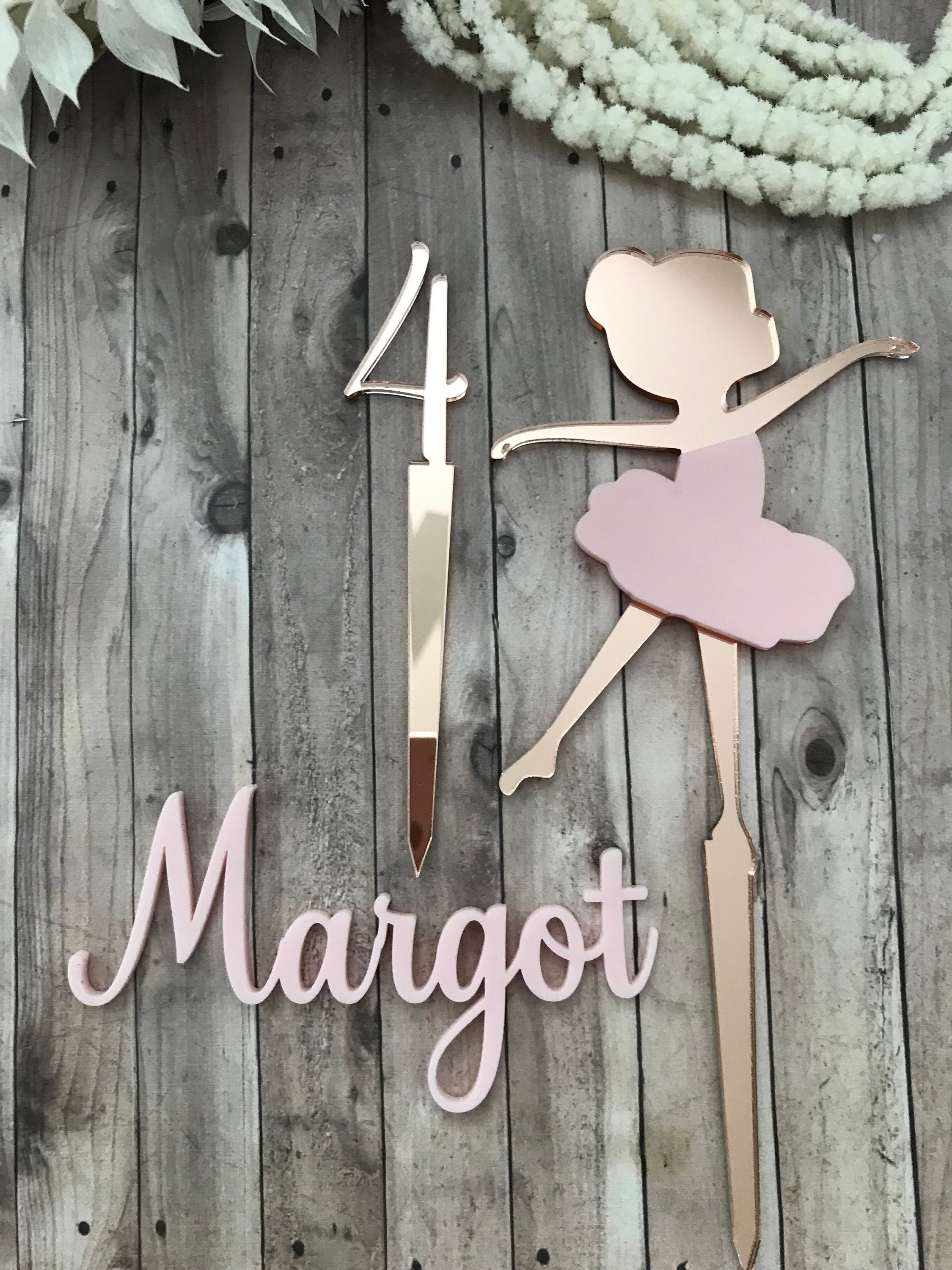 Ballerina Cake Topper Ballet Cake Topper Dance Theme Cake - Etsy