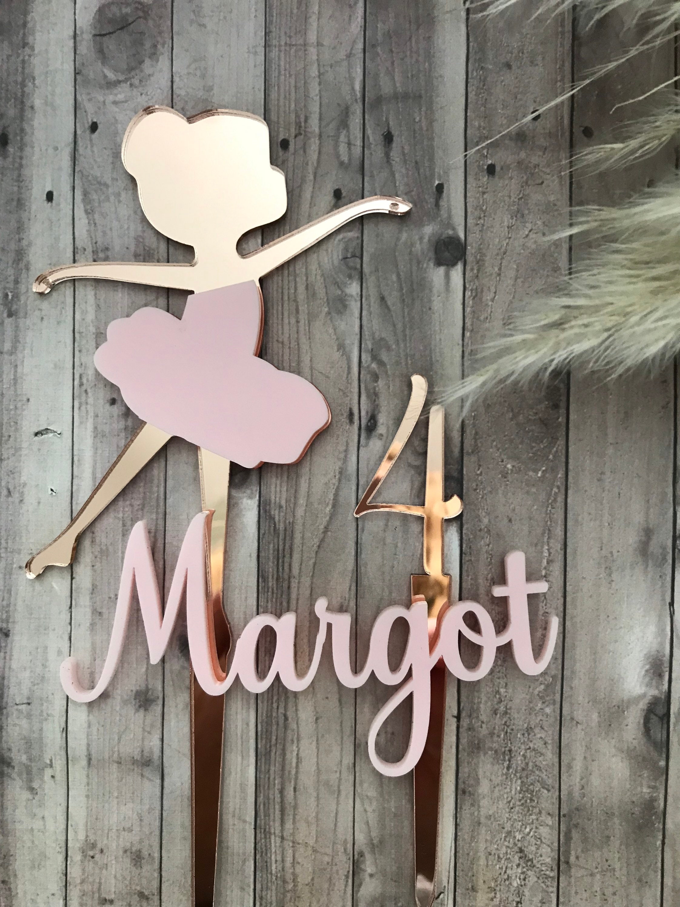 Ballerina Cake Topper Ballet Cake Topper Dance Theme Cake - Etsy