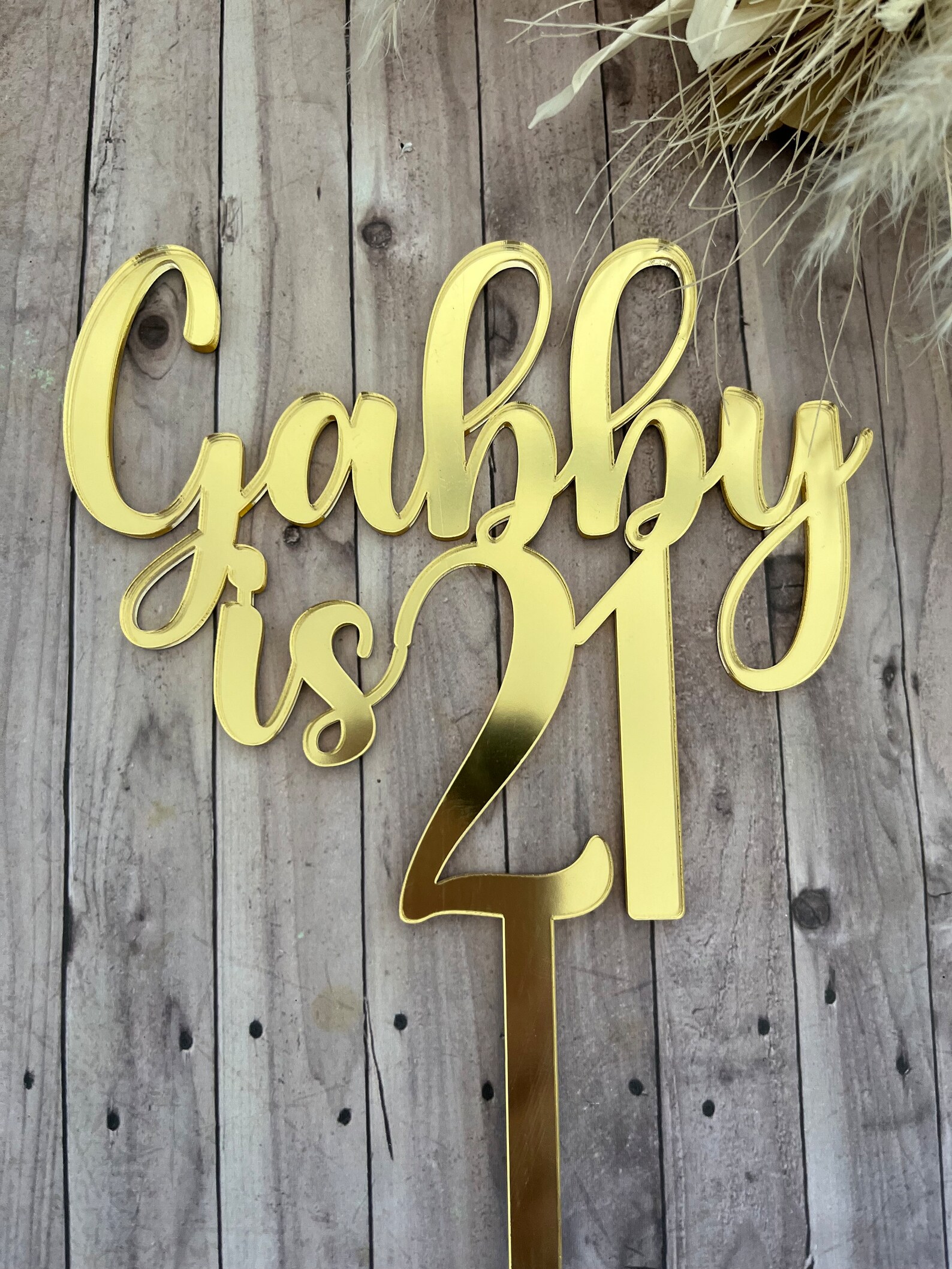 Acrylic 18th Birthday Cake Topper: Custom Party Decor - Etsy