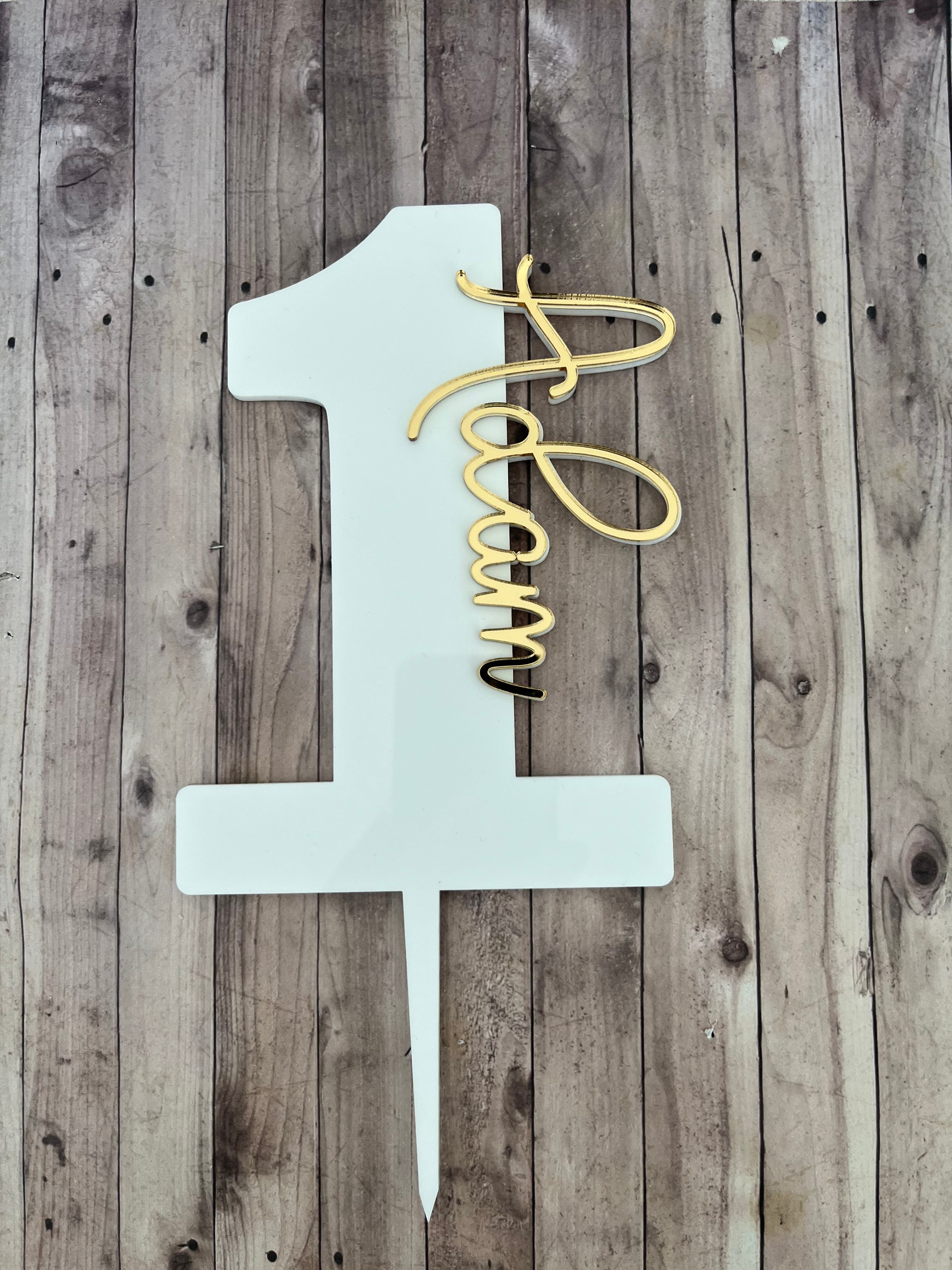 One Cake Topper Girl 1 Cake Topper Girl First Birthday Cake - Etsy ...