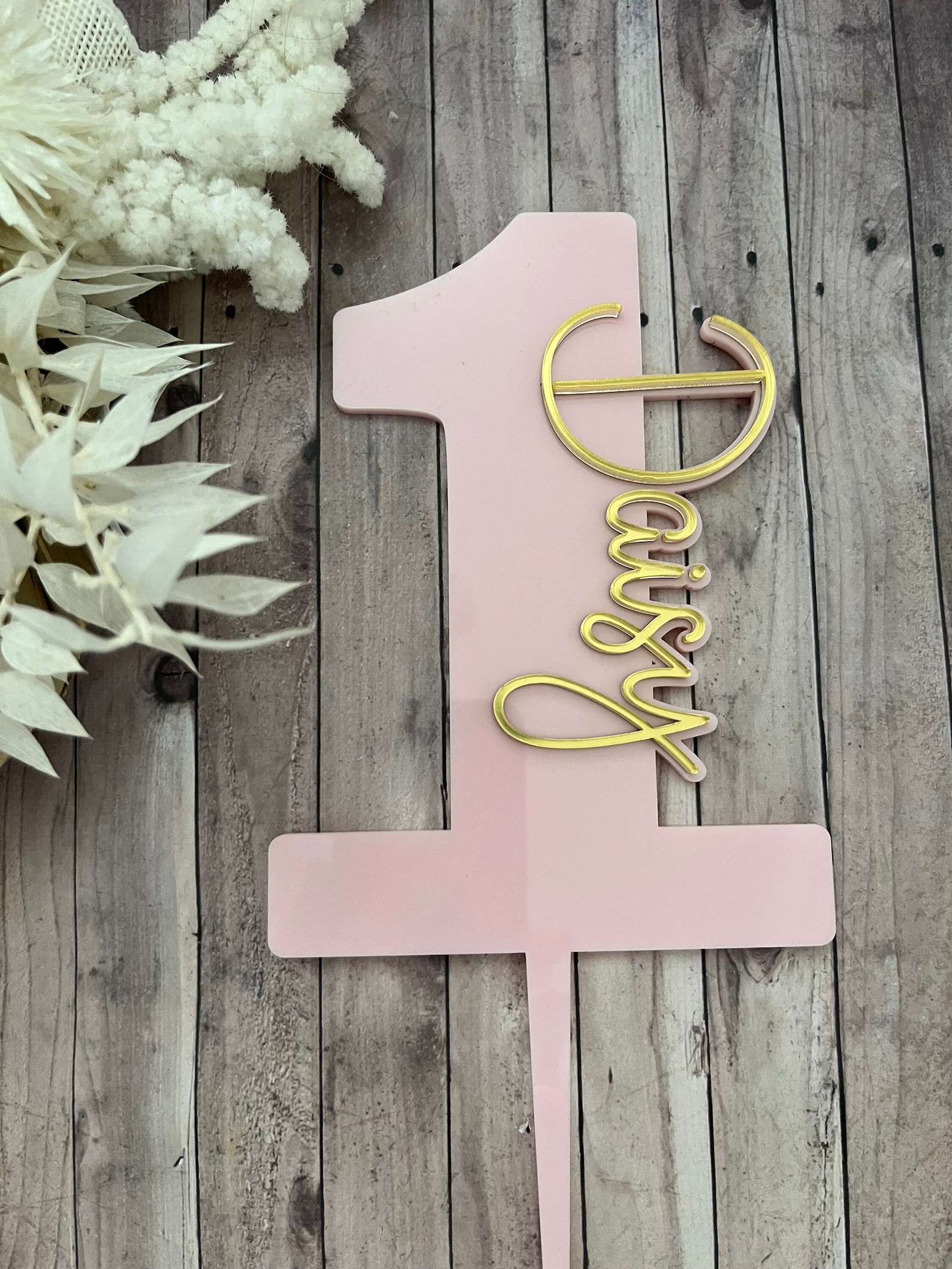 One Cake Topper Girl 1 Cake Topper Girl First Birthday Cake - Etsy