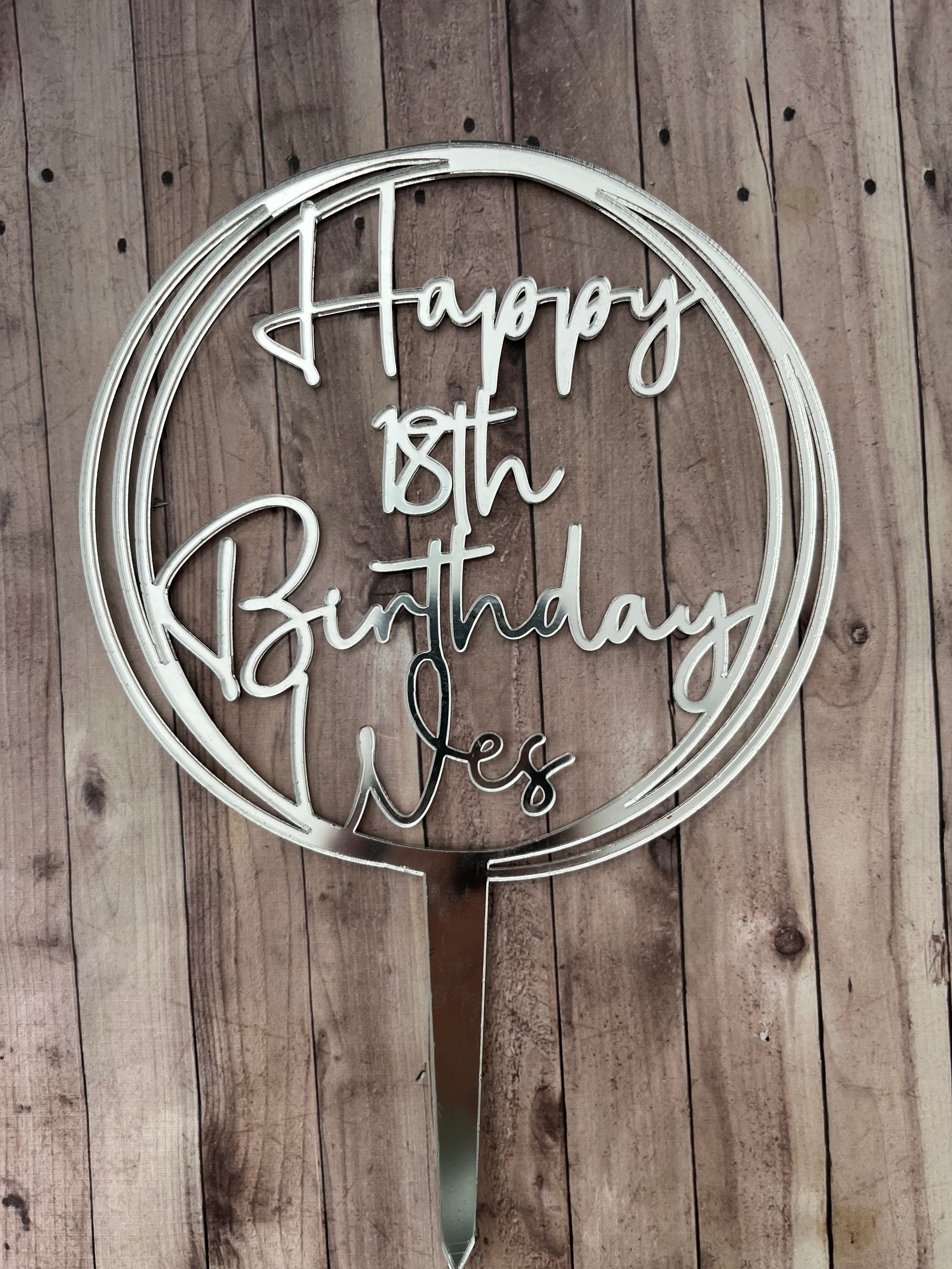 Circle Cake Topper Round Cake Topper Wreath Cake Topper 50 - Etsy Australia