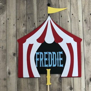 Circus Cake Topper Circus Tent Cake Topper Boys Cake Topper - Etsy
