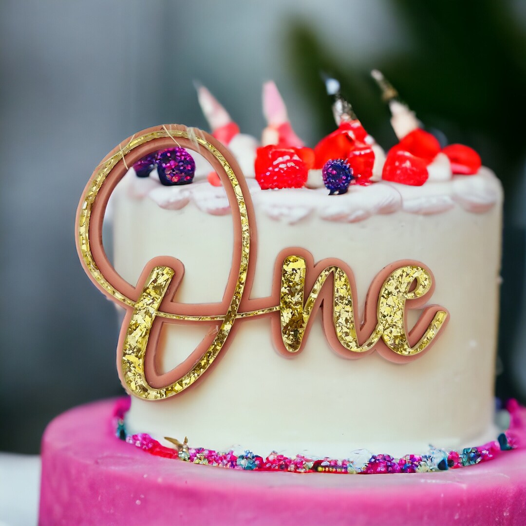 One Cake Topper Girl, One Cake Topper Boy, 1st Birthday Cake Topper ...