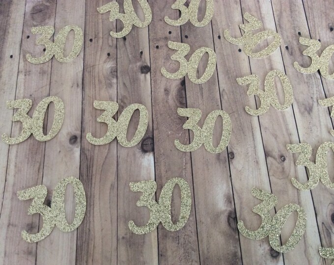 30 Confetti, 30th Birthday Decorations, 30th Confetti, Age Confetti ...