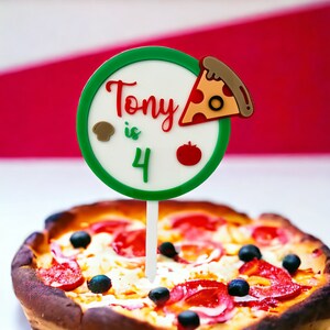 Pizza Cake Topper, Teenage Birthday, Pizza Party, Pizza Lover, 40th ...