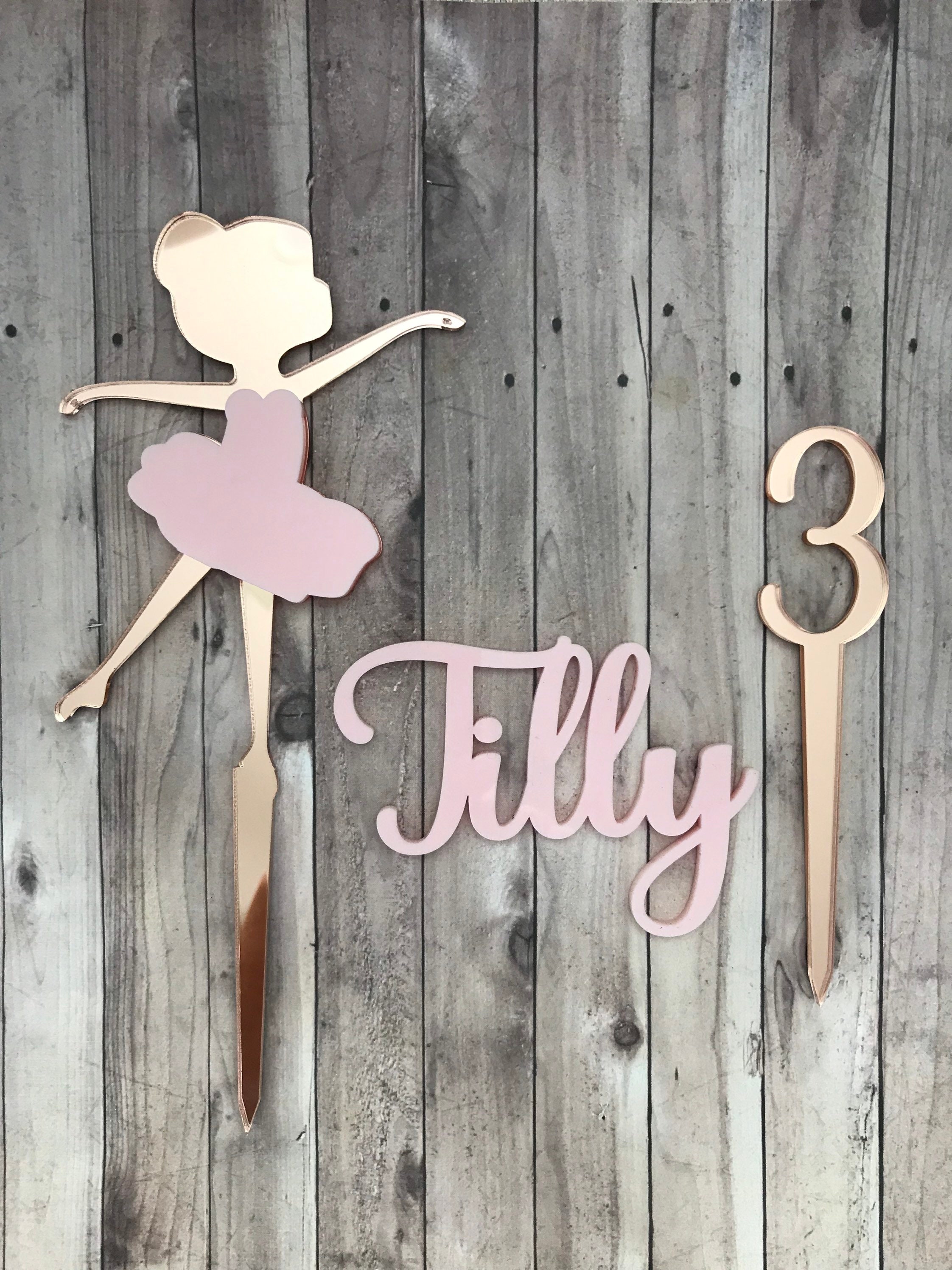 Ballerina Cake Topper Ballet Cake Topper Dance Theme Cake - Etsy Australia