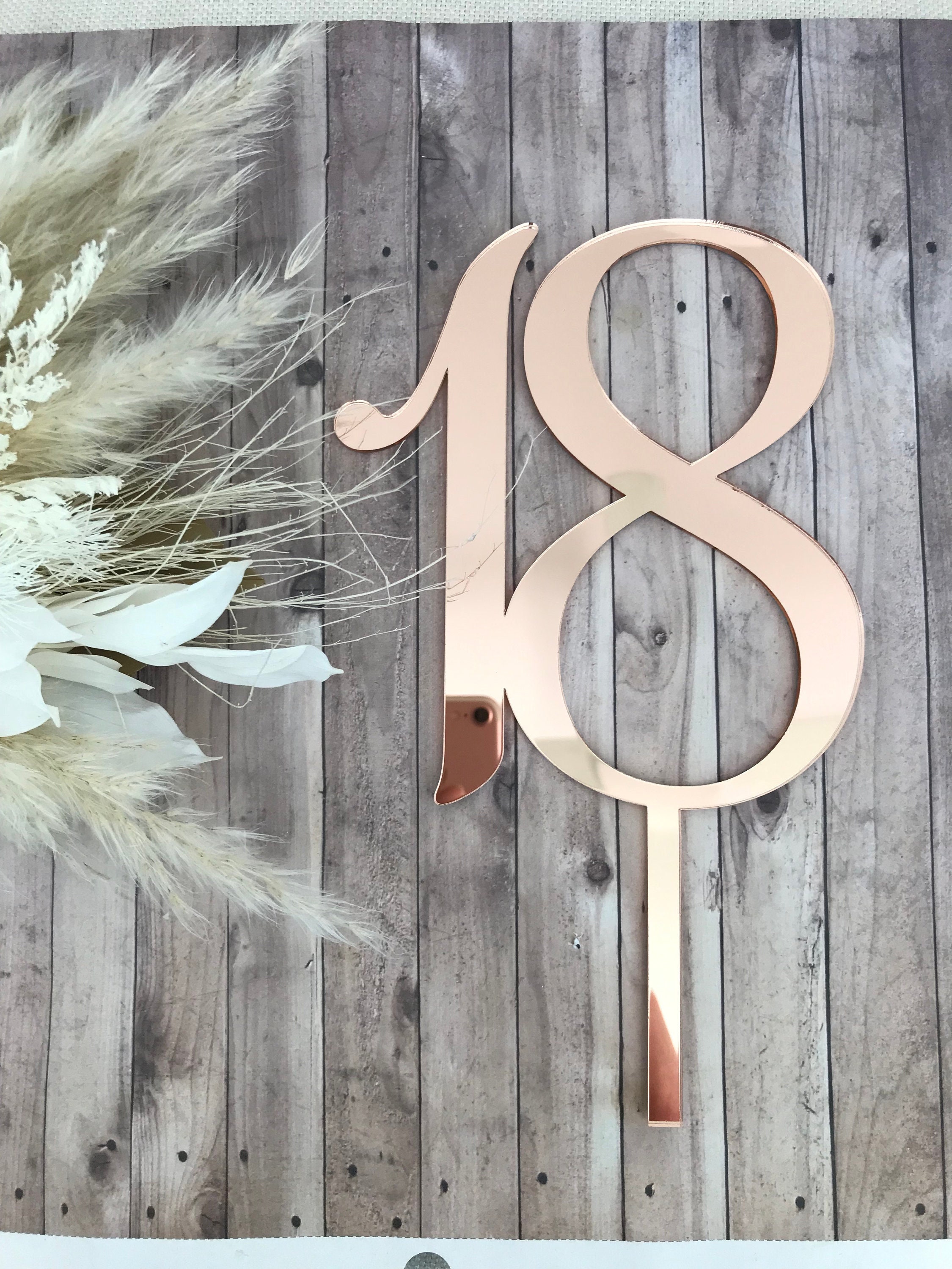 Age Cake Topper Number Cake Topper 18 Cake Topper 30 Cake - Etsy