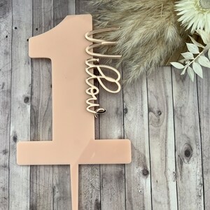 One Cake Topper Girl, 1 Cake Topper Girl, First Birthday Cake Decor ...