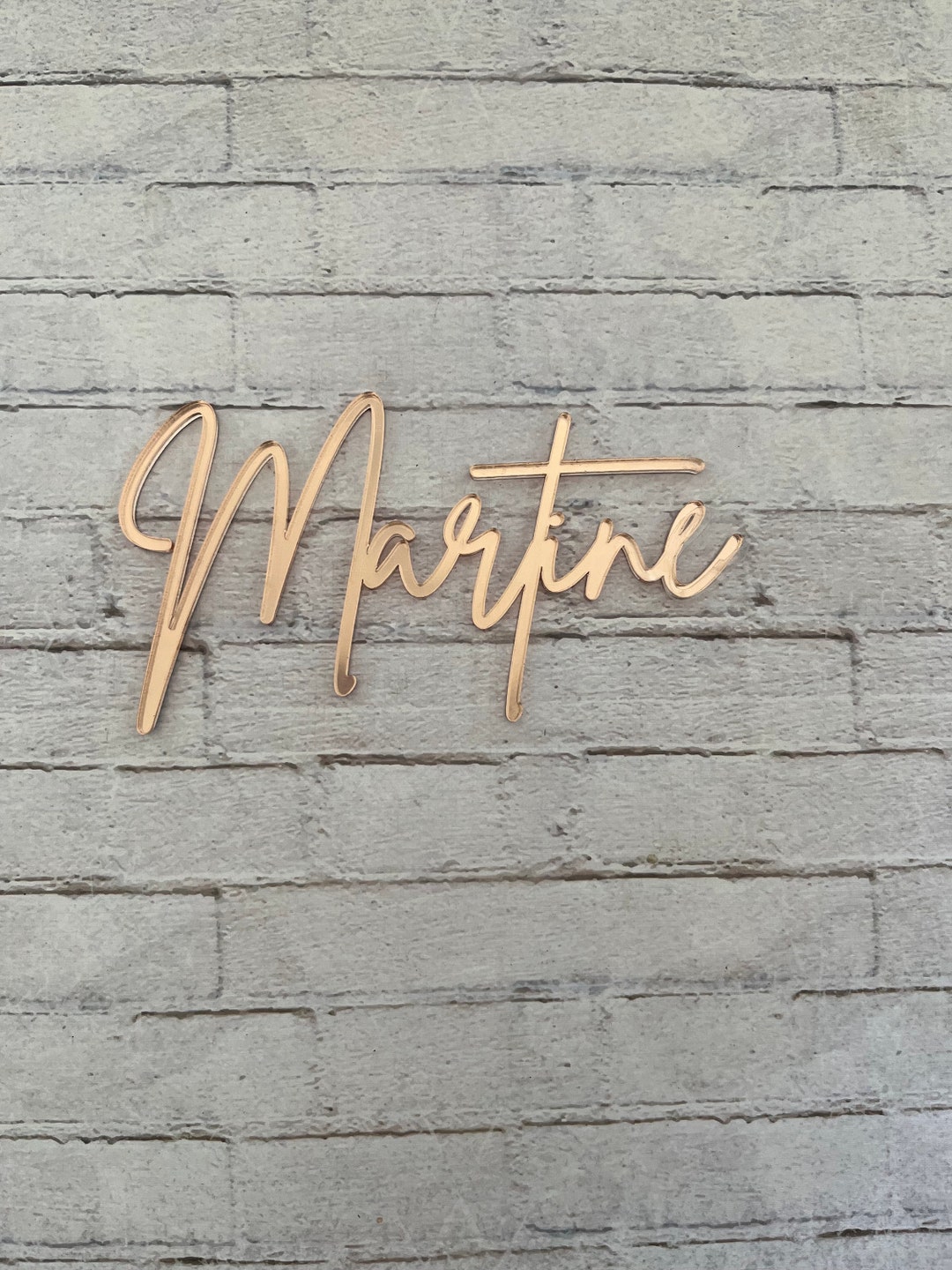 Name Cake Charm, Acrylic Cake Plaque, Custom Cake Plaque, Front of Cake ...