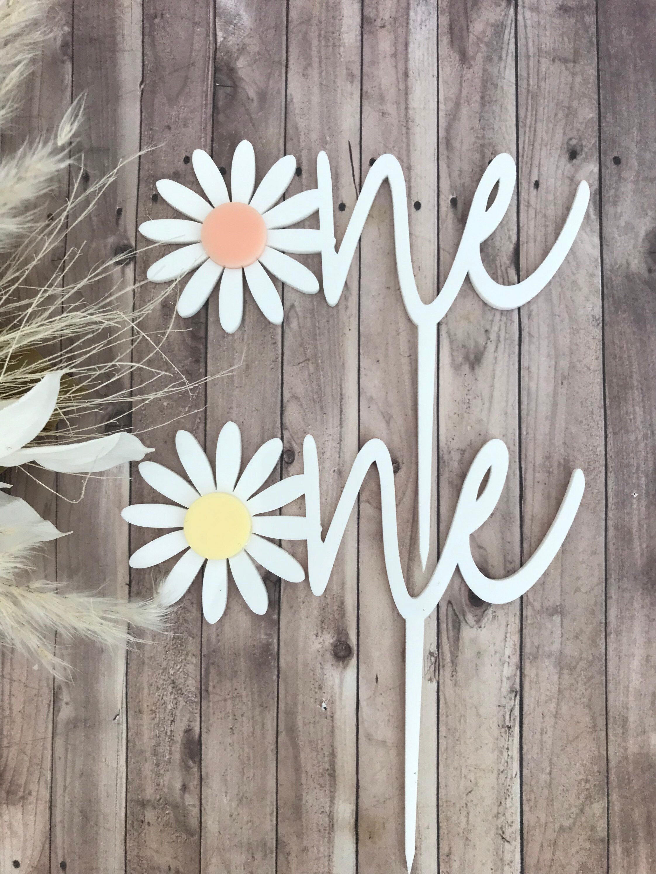 Daisy Cake Topper 1st Birthday Cake Topper Daisy Theme - Etsy