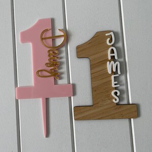 One Cake Topper Girl 1 Cake Topper Girl First Birthday Cake - Etsy