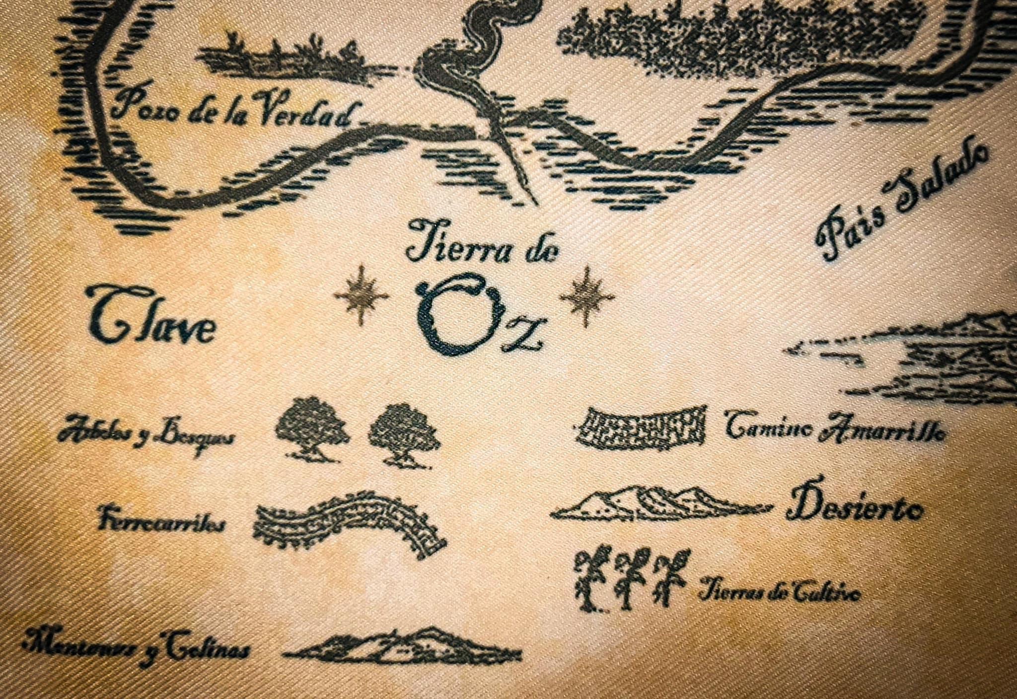 Wall Scroll Map of Land of Oz - Wicked - Etsy