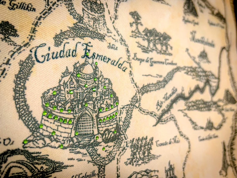 Wall Scroll Map of Land of Oz - Wicked - Etsy