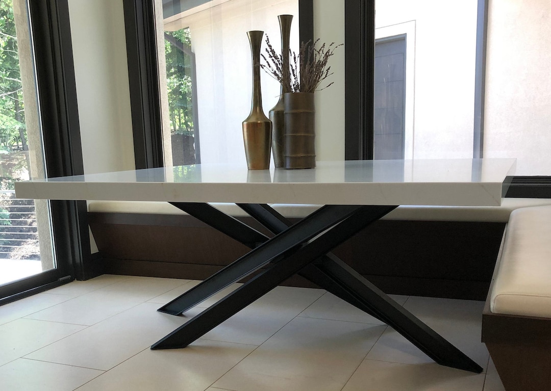 Metal Table Base, Dining Table, Iron Base, Industrial Table Base ...