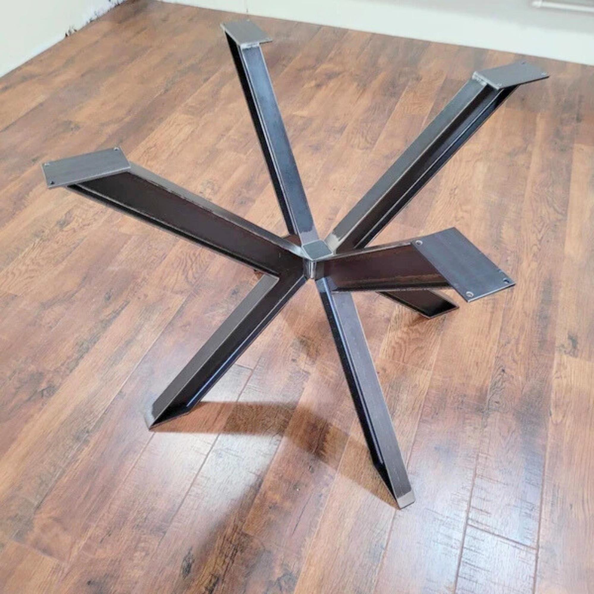 Spider Shape IBEAM Steel Table Base for Round Table Top, Base Ideal for ...