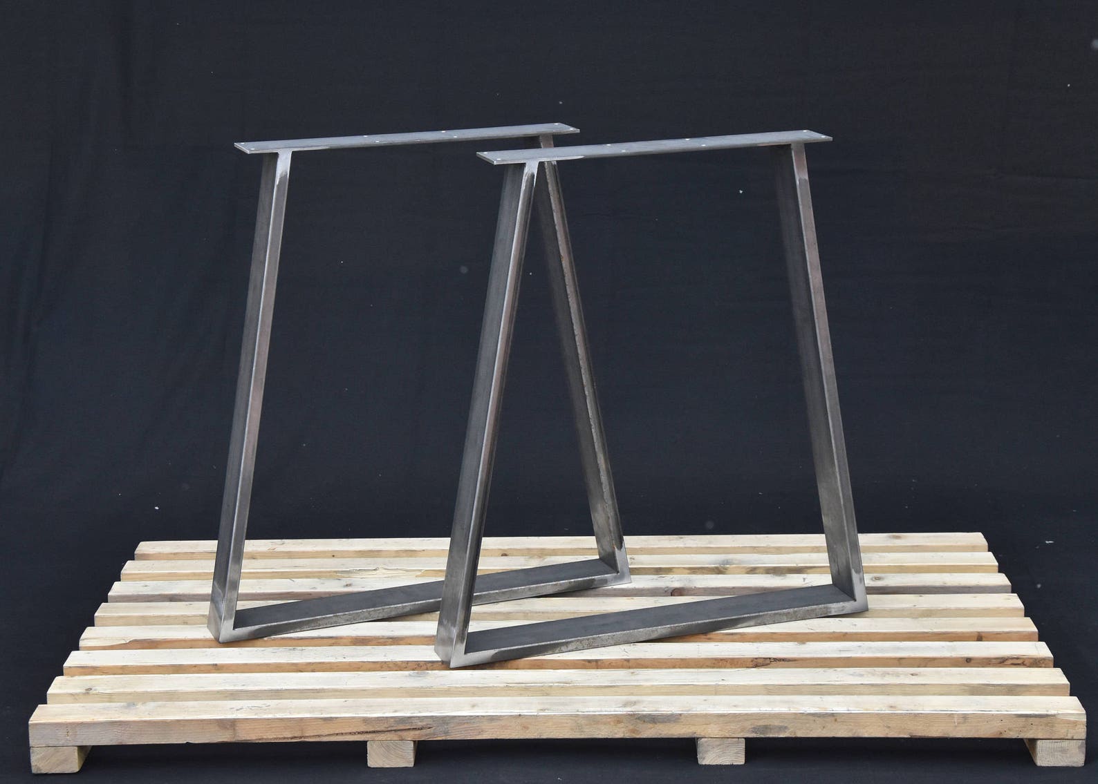Metal Table Legs Trapezoid Steel Table Legs Kitchen Table - Etsy