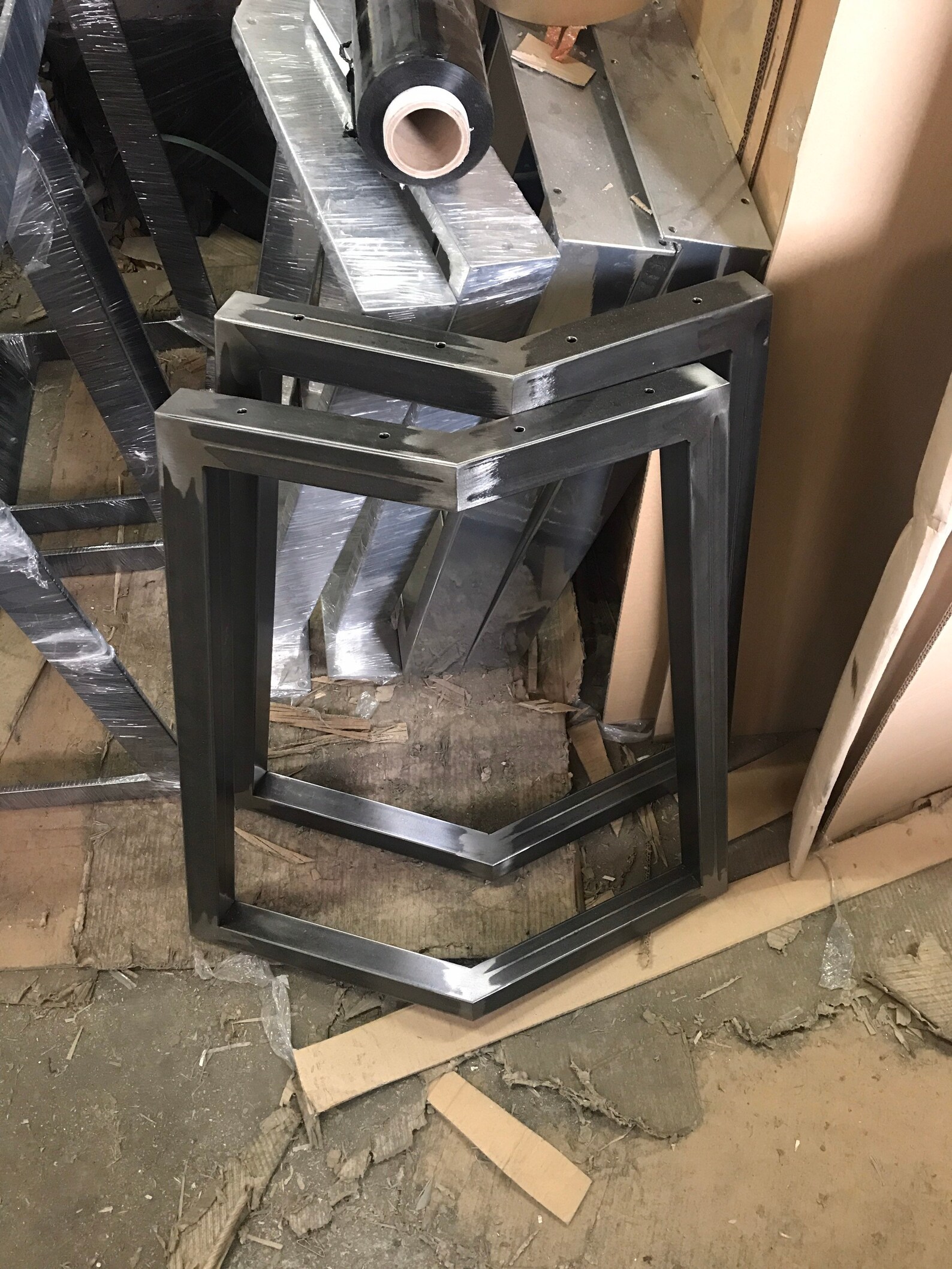 Metal Table Legs, Metal Legs, Powder Coated SET of 2 - Etsy UK