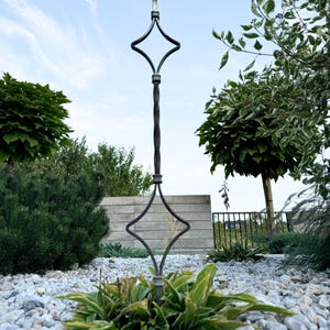 Metal Garden Stakes, Metal Flower Support, Forged Garden Stakes ...