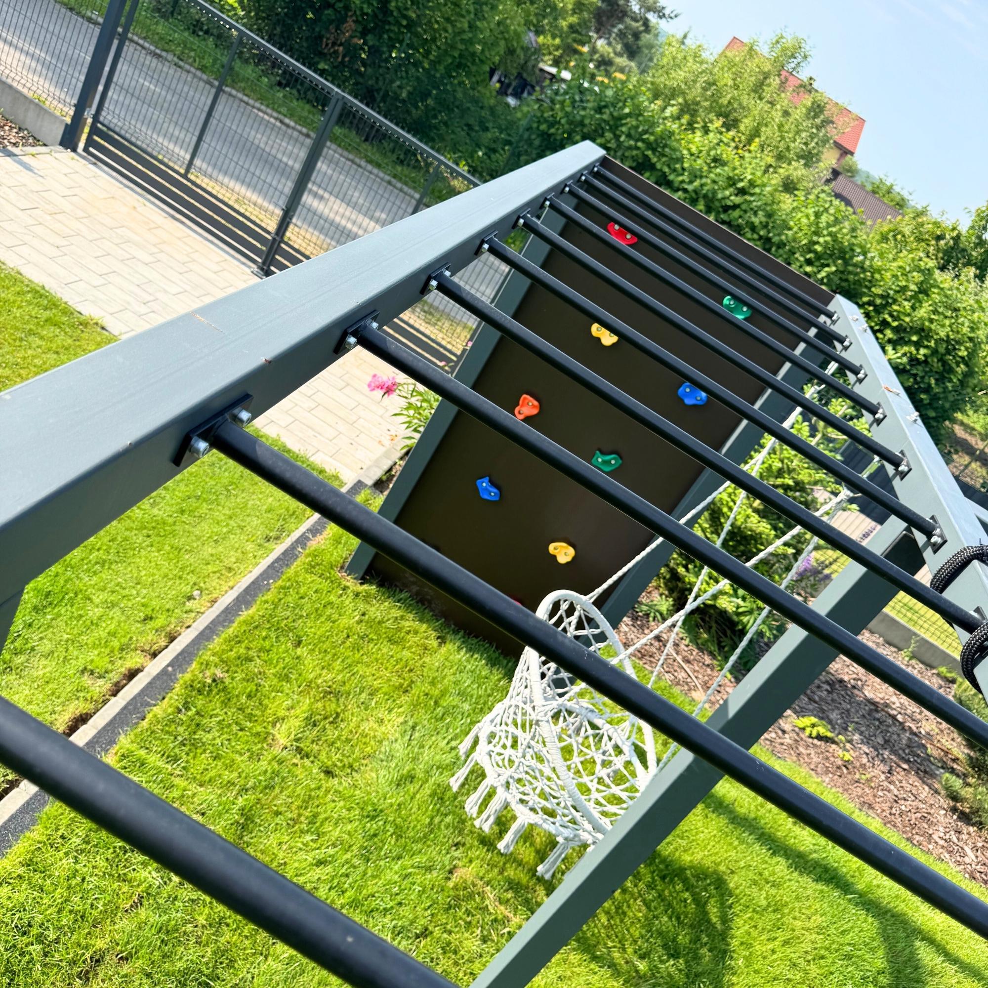 Outdoor Metal Monkey Bars, Kids Outdoor Play Equipment, Climbing Ladder ...