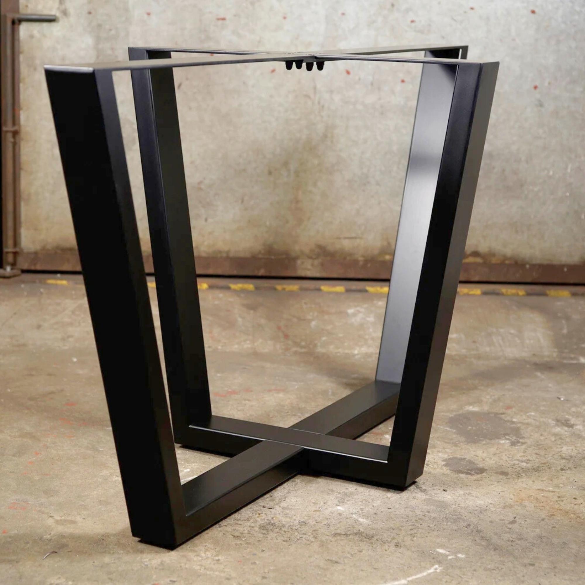 Modern Metal Dining Table Base, Steel Table Base Perfect for Wood Top ...