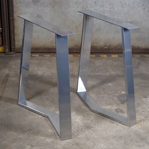 Metal Table Legs Metal Legs Powder Coated SET of 2 - Etsy