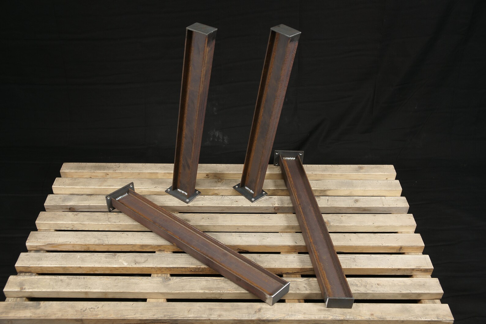 Metal Legs Set of 4. Steel Table Legs. Metal Desk Legs Iron | Etsy