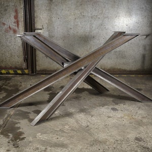 Metal Table Base, Dining Table, Iron Base, Industrial Table Base ...