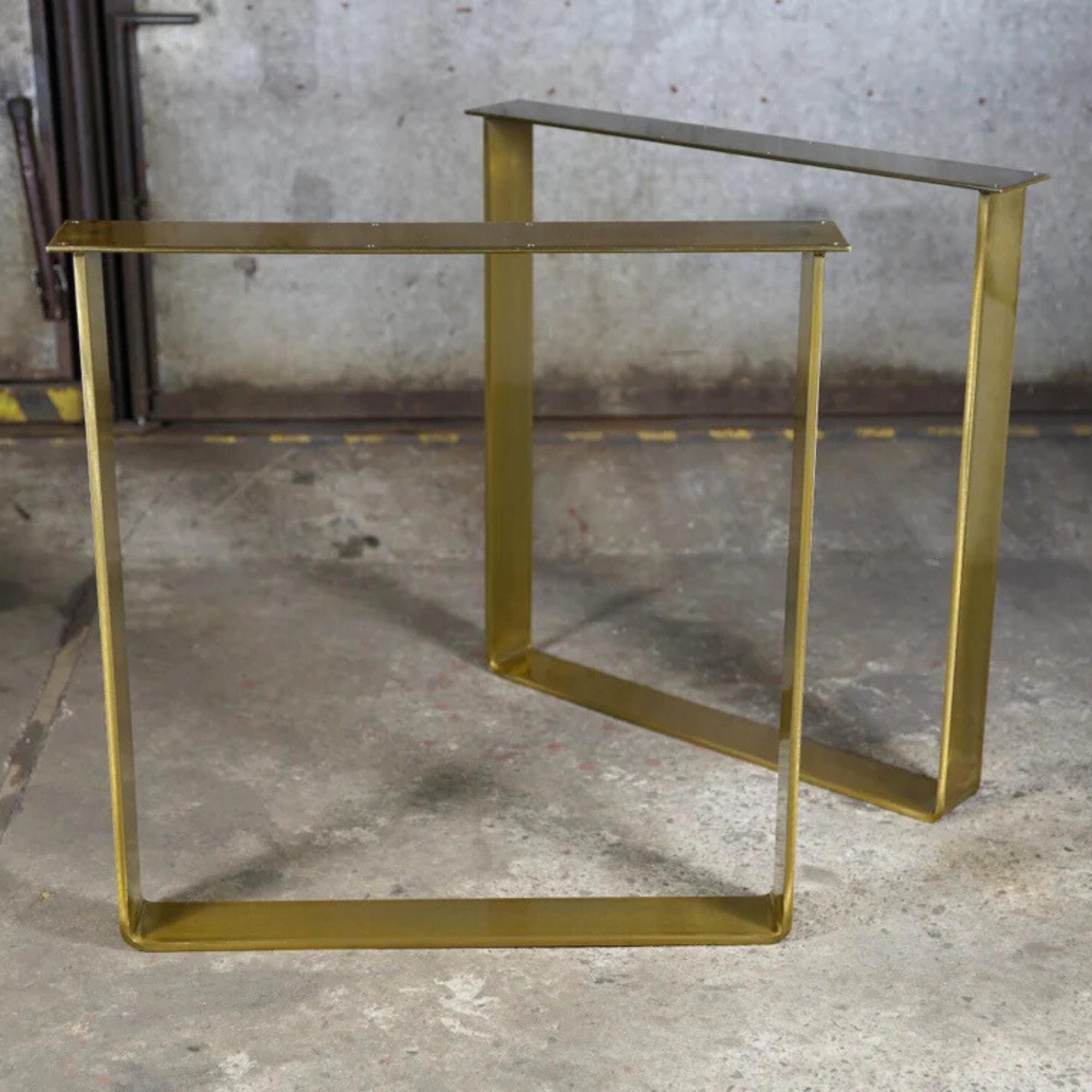 Gold Dining Table Legs, U-shaped Table Legs With Bent Corners, Modern ...