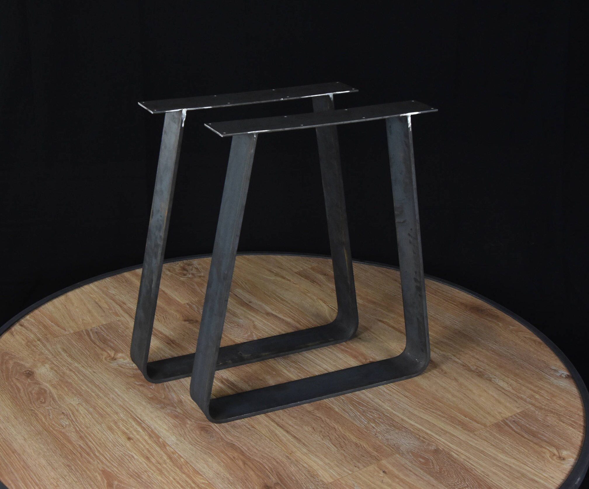 2 X Trapezoid Table Legs Dining Pedestals in Industrial | Etsy
