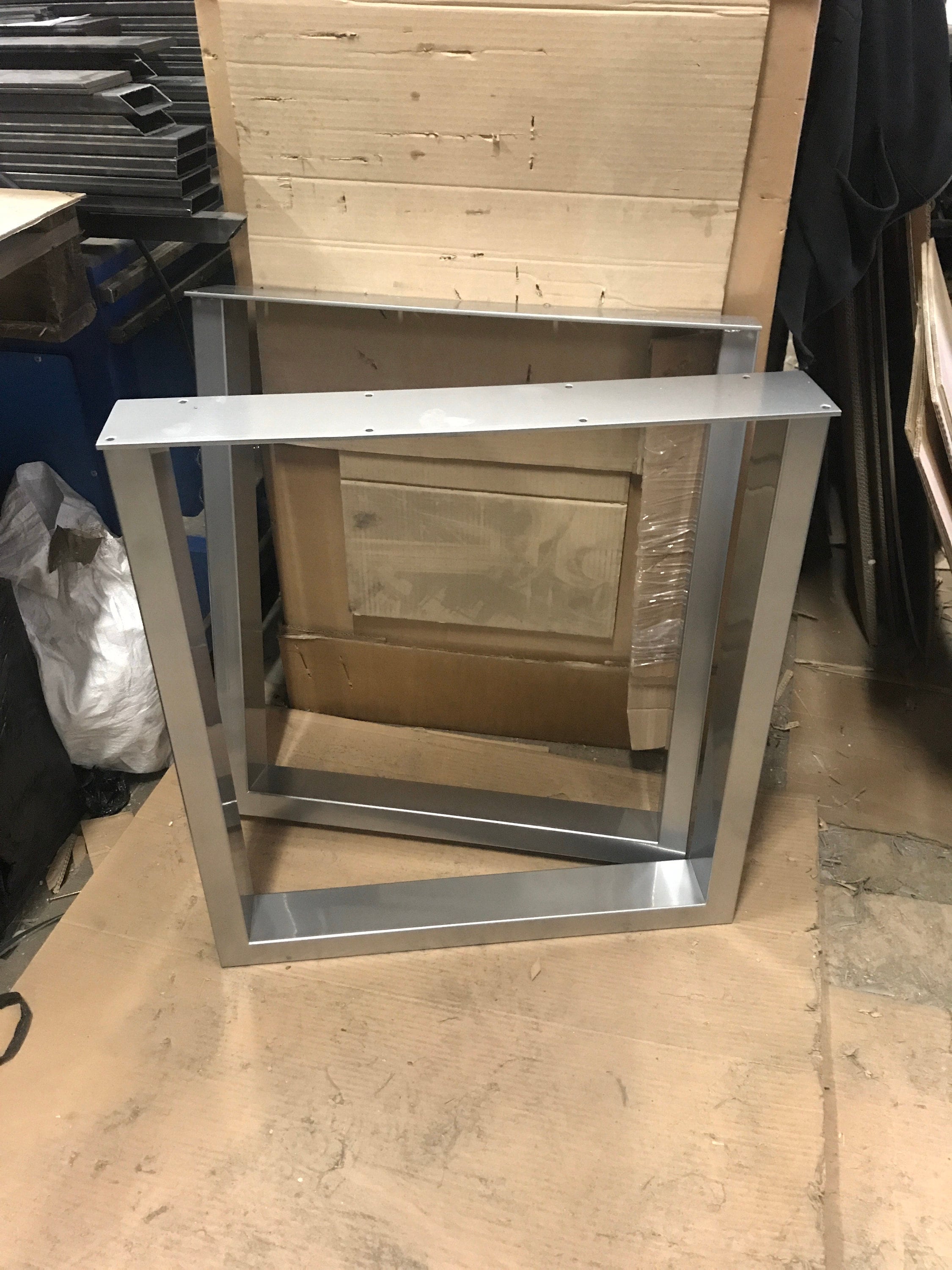 Metal Table Legs Coffee Table Legs Square Shape Legs U | Etsy