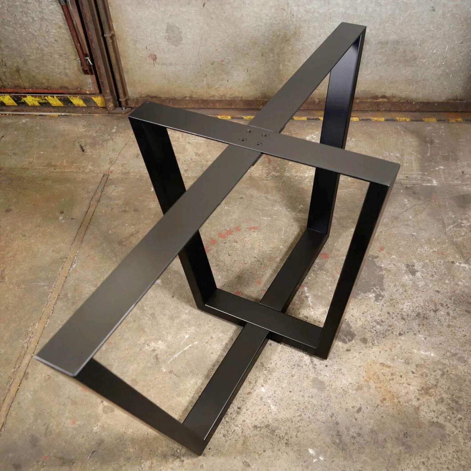 Modern Metal Dining Table Base, Steel Table Base Perfect for Wood Top ...