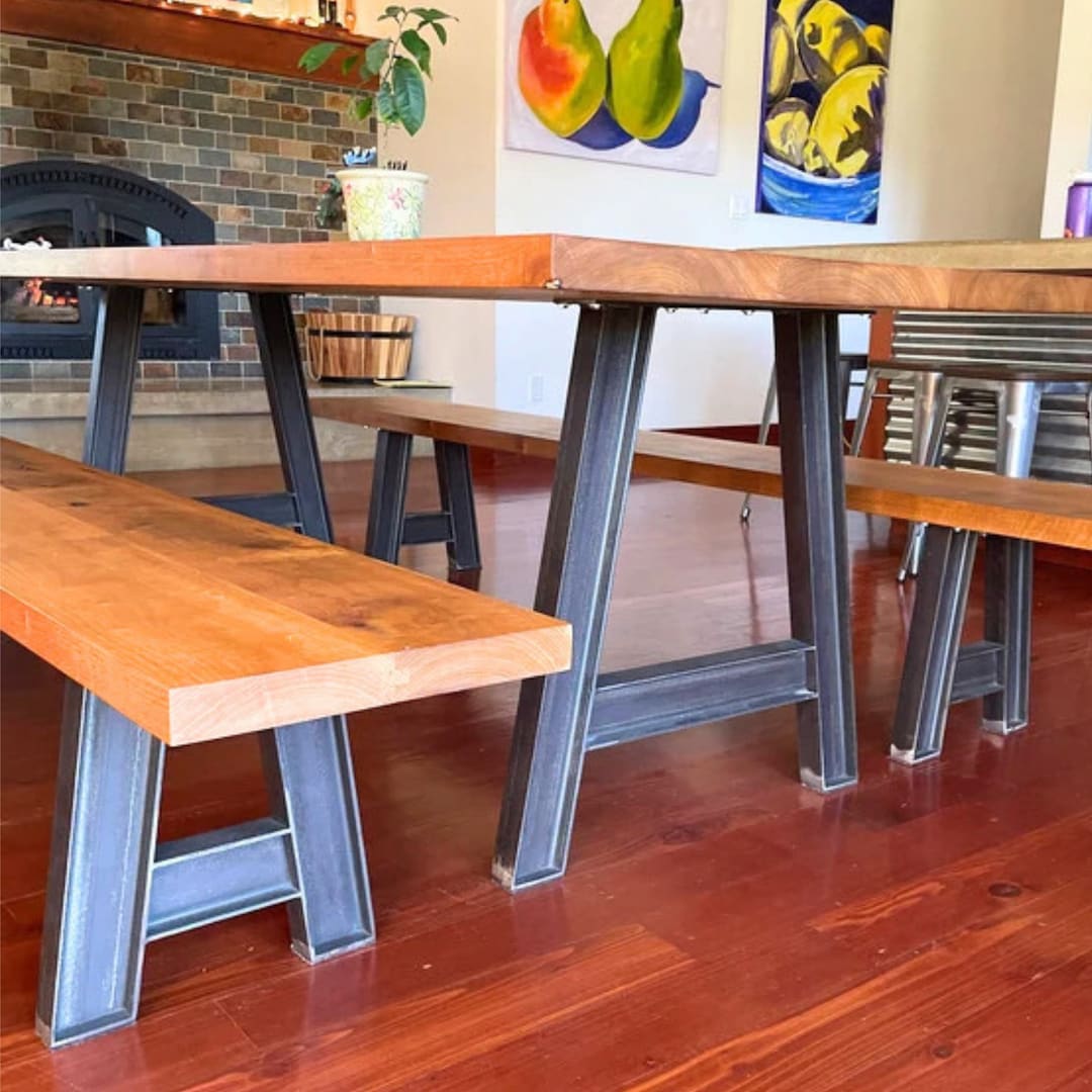 Steel Kitchen Table Legs, Modern Farmhouse Table, Handmade Coffee Table ...
