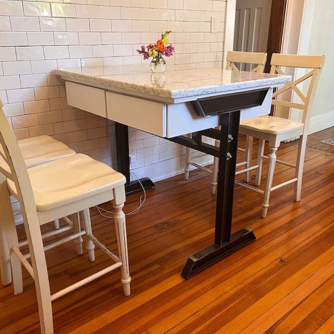 Modern Desk Legs, Metal Table Legs (set of 2 Pcs), DIY Steel Furniture ...