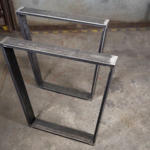 Modern Kitchen Table Legs, Steel Dining Table Legs, Trapezoid Copper ...