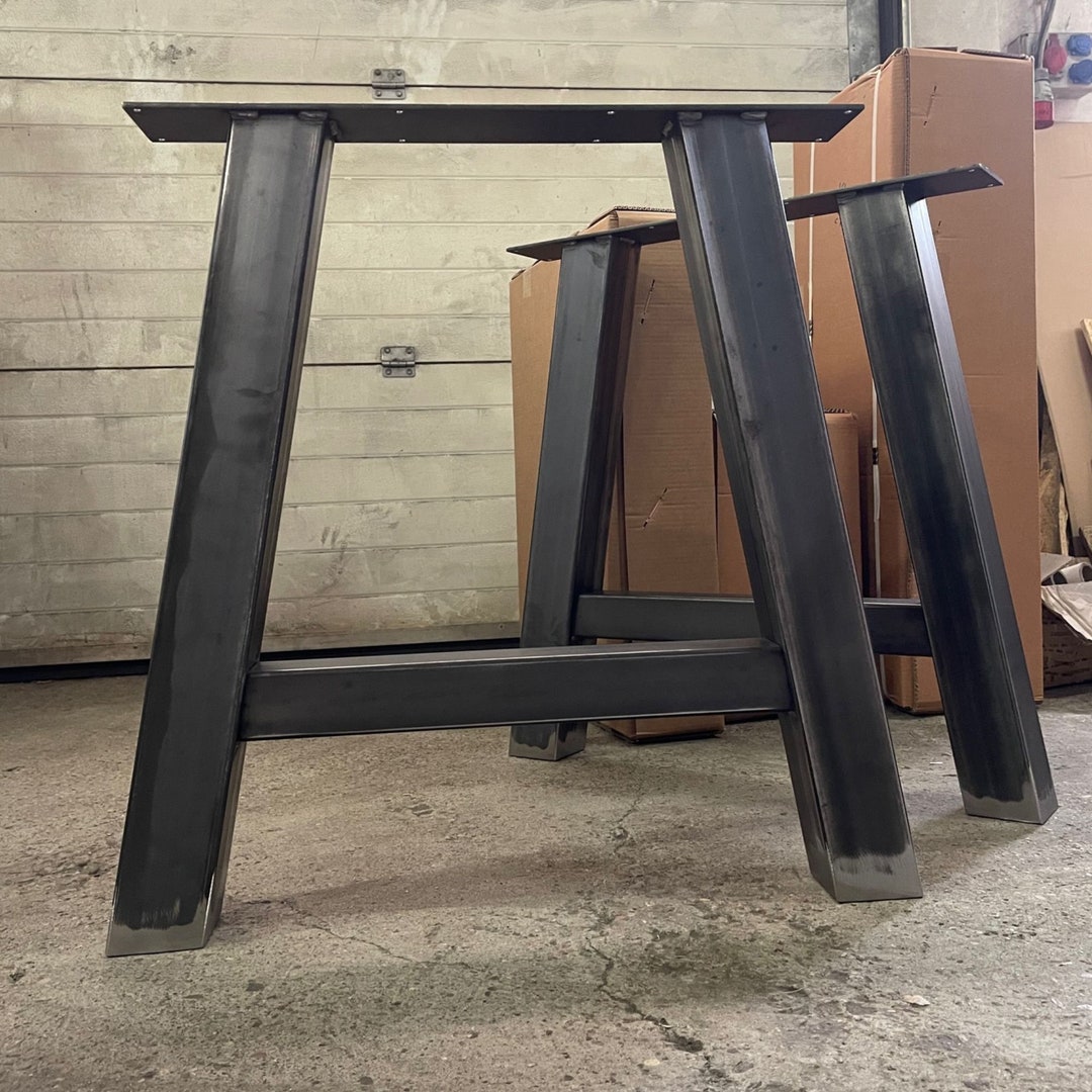 A-shaped Steel Dining Table Legs, Heavy Duty Steel Desk Legs, Trapezoid ...