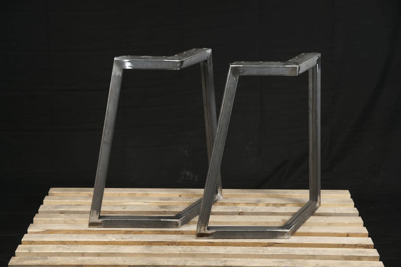 Metal Table Legs Metal Legs Powder Coated SET of 2 - Etsy