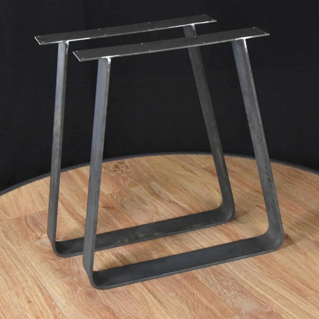 Curved Dining Table Legs, Flat Steel Bench Legs, Modern Desk Legs ...