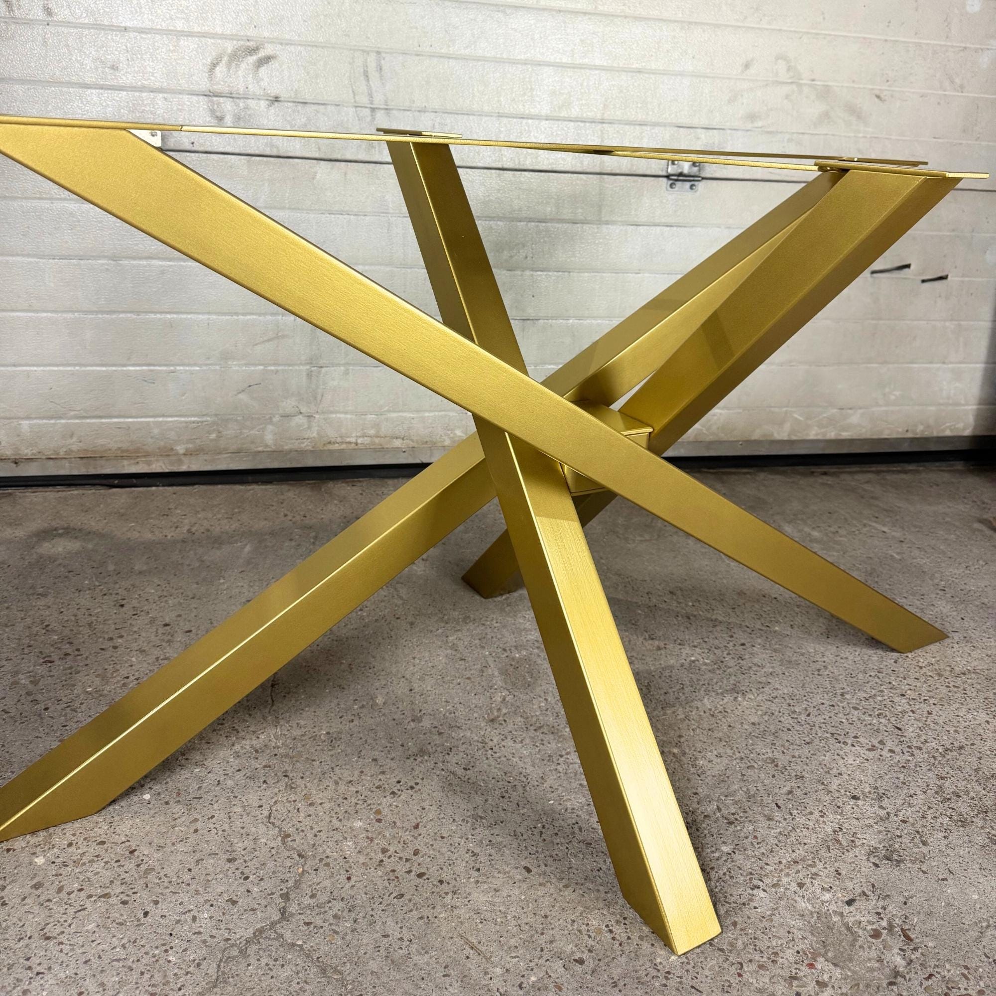 Cross Base Dining Table, Central Table Base, Steel Table Legs With ...