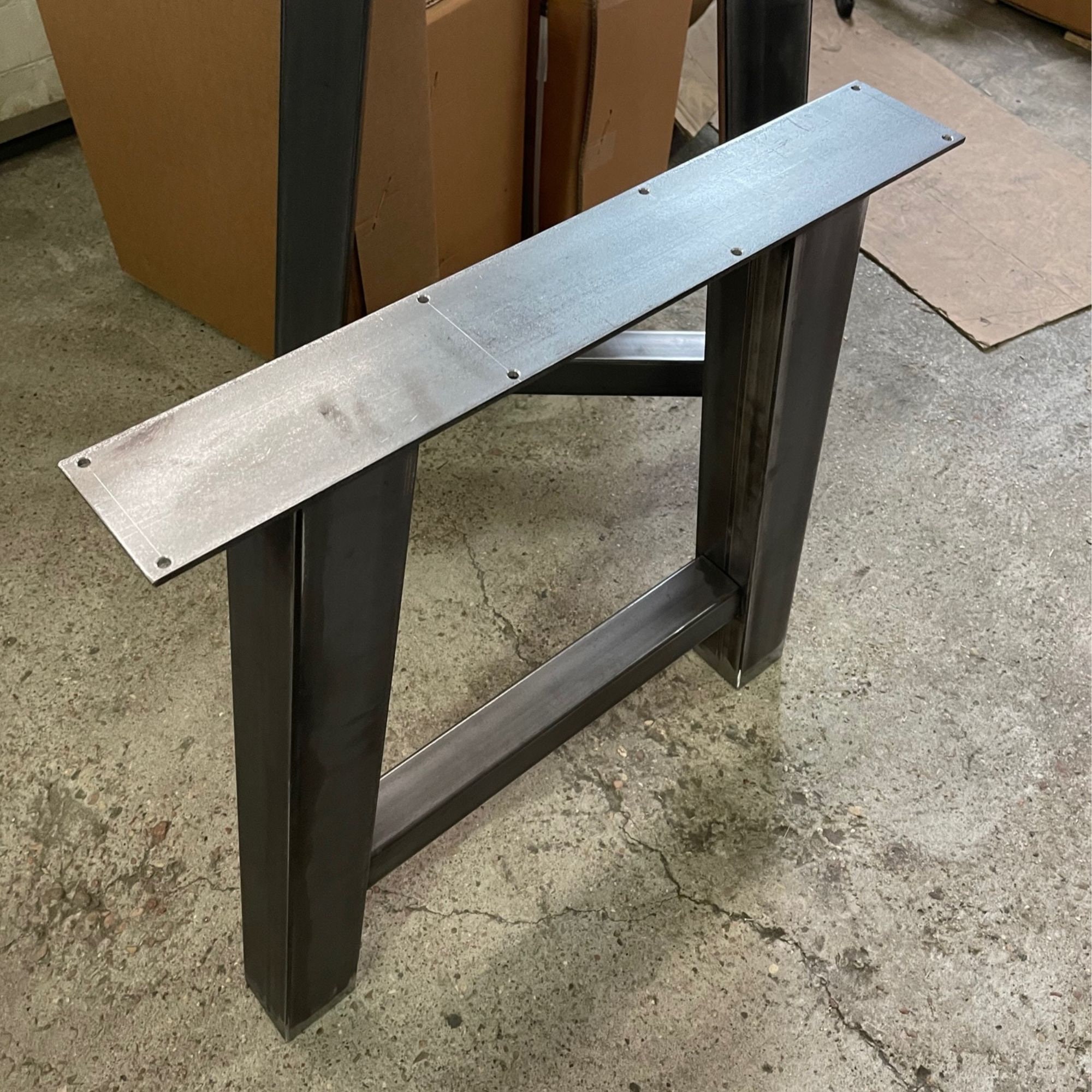 Metal Dining Table Legs Heavy Duty Steel Legs, Industrial Table With ...