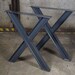 Metal Table Legs X Shape Metal Table Legs Industrial Steel - Etsy