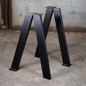 Metal Dining Table Legs (set of 4 Legs).4x Steel Table Legs. Industrial ...