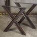 Metal Table Legs X Shape Metal Table Legs Industrial Steel - Etsy