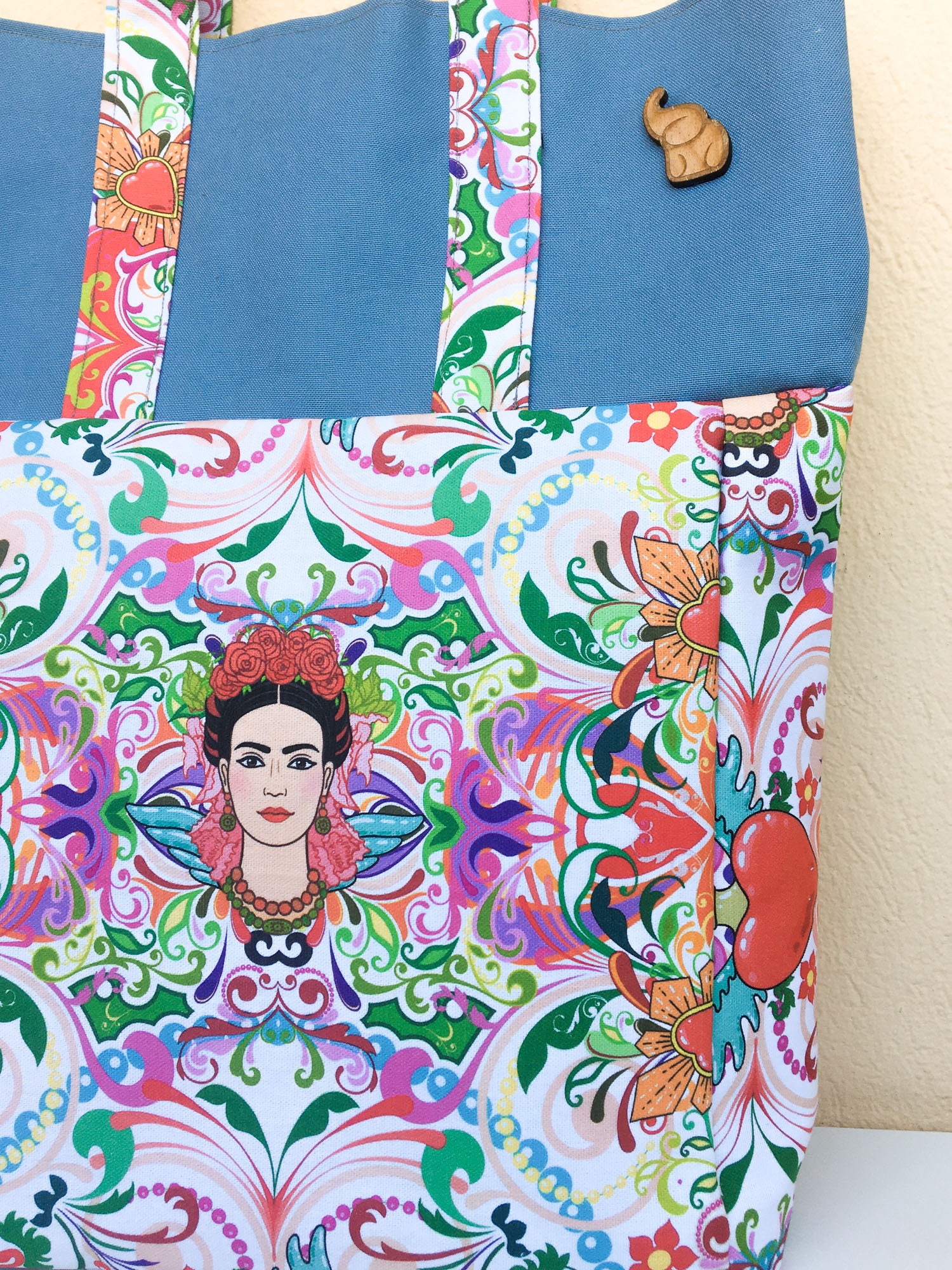 Frida Kahlo Artwork. Convertible Backpack. Tote Backpack. Mexican ...