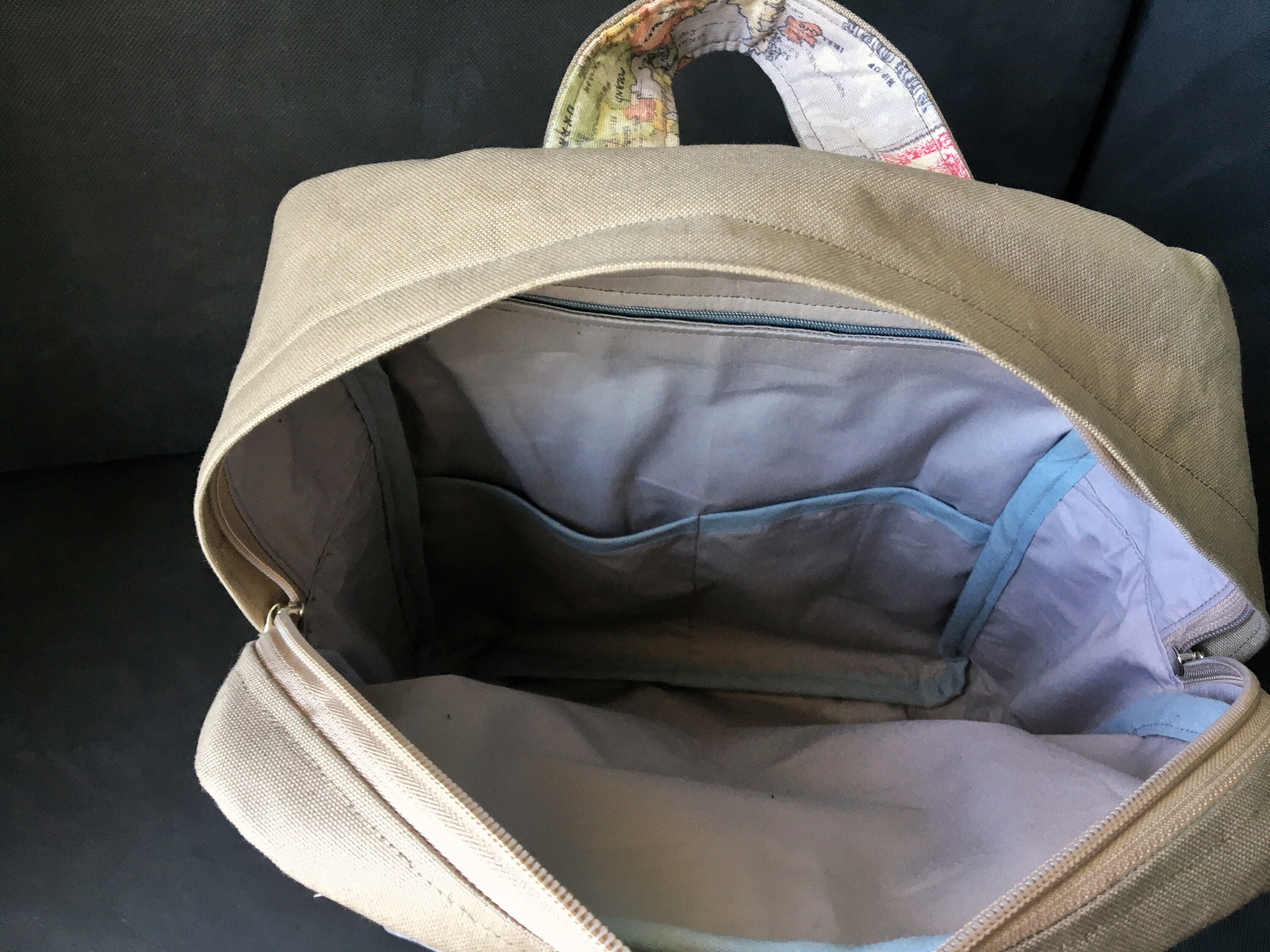 World Map With Countries. World Map Backpack. Earth Map Print Bag ...