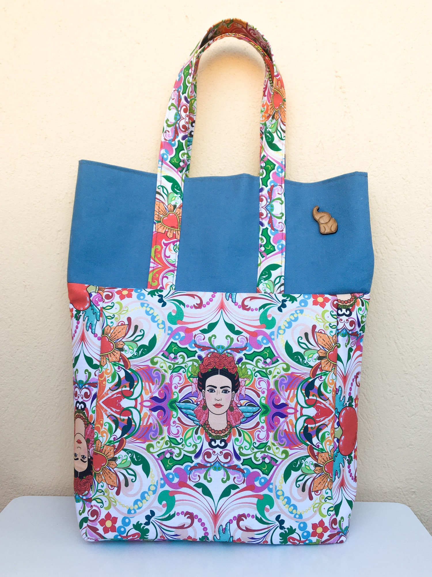 Frida Kahlo Artwork. Convertible Backpack. Tote Backpack. Mexican ...