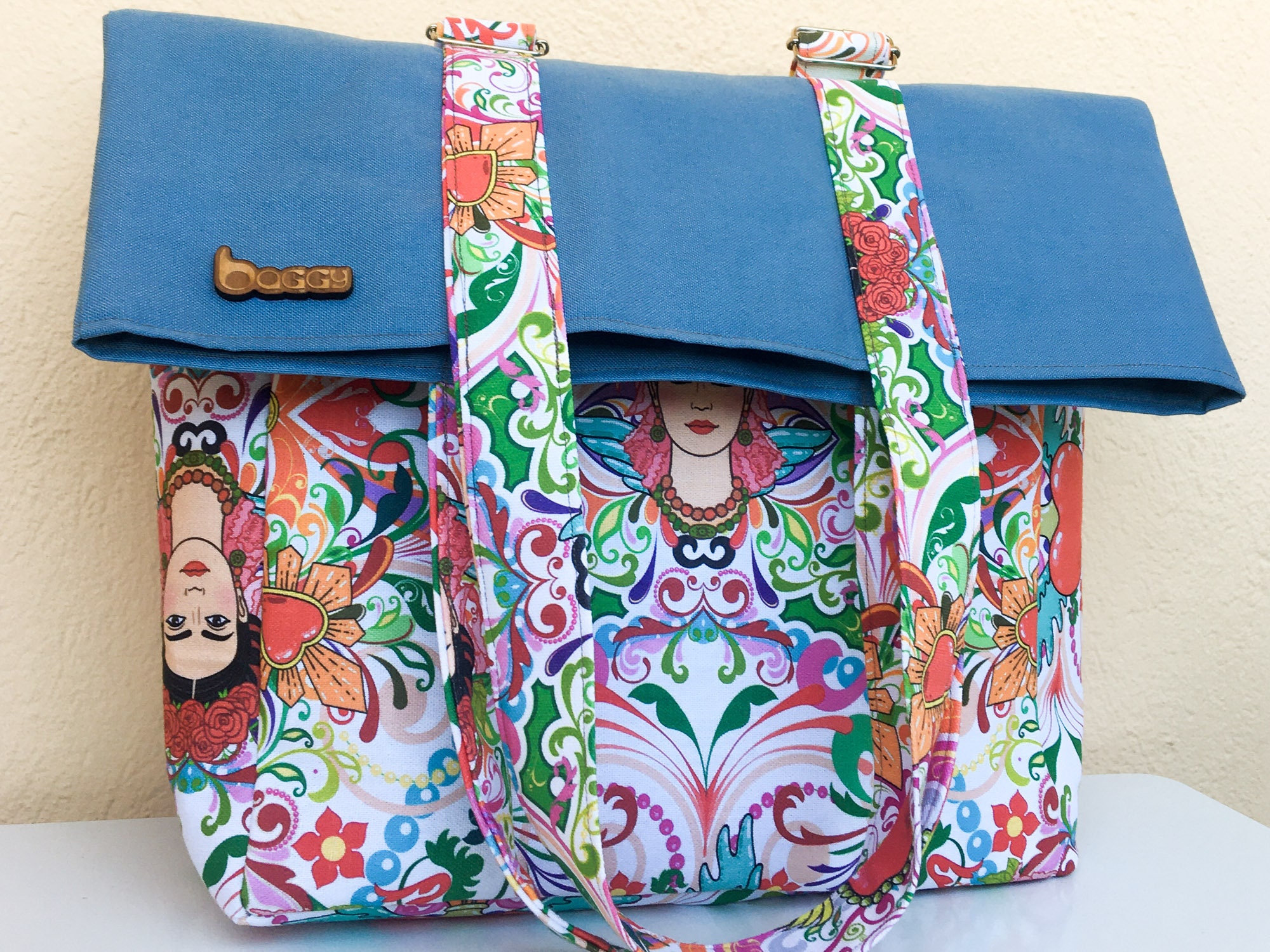 Frida Kahlo Artwork. Convertible Backpack. Tote Backpack. Mexican ...